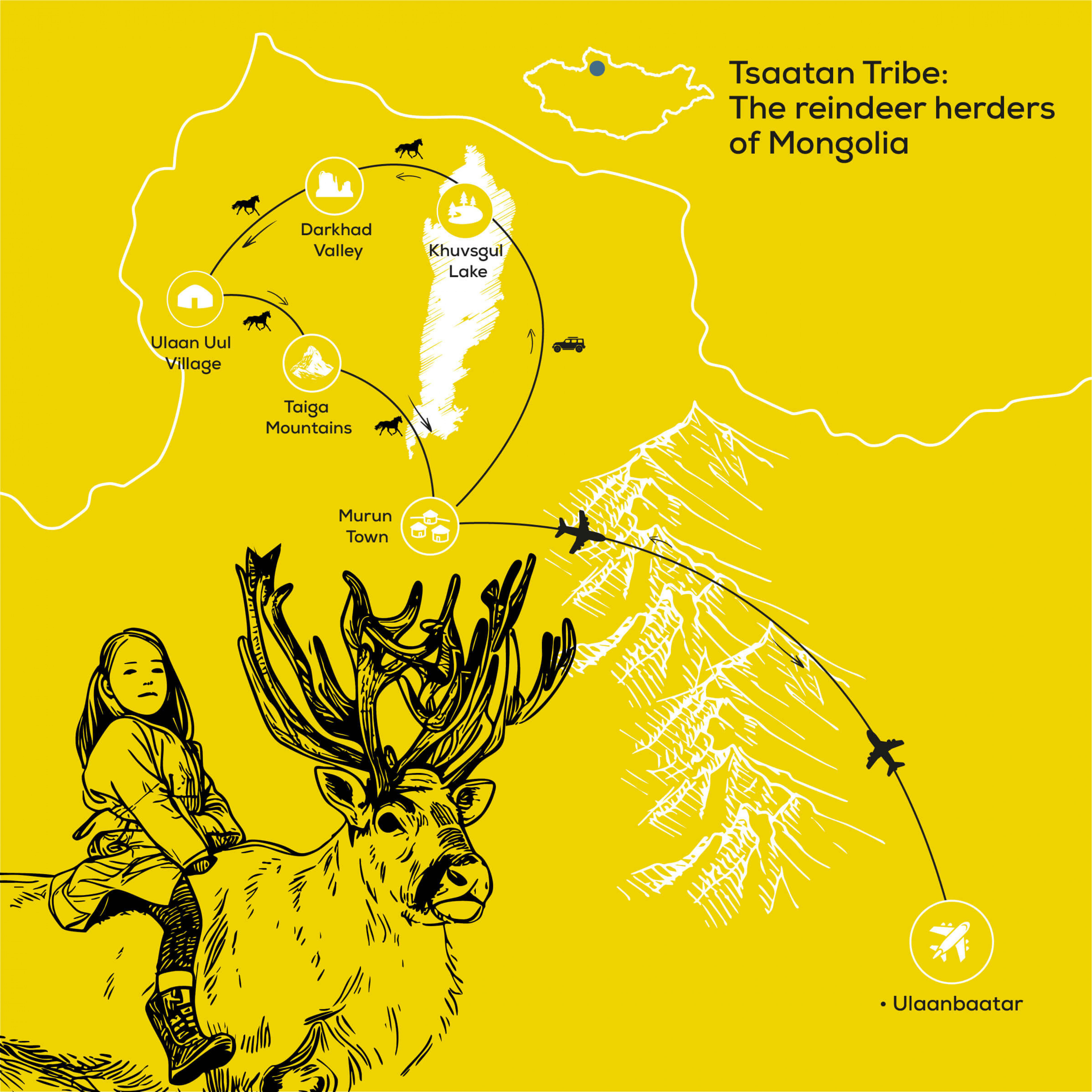 Tsaatan Tribe: The reindeer herders of Mongolia